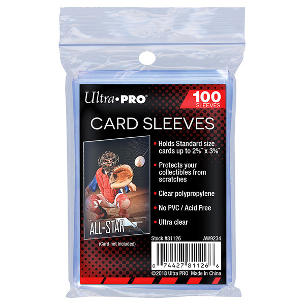 Ultra Pro - Card Sleeves - "Penny Sleeves" - 100 Count – Player X